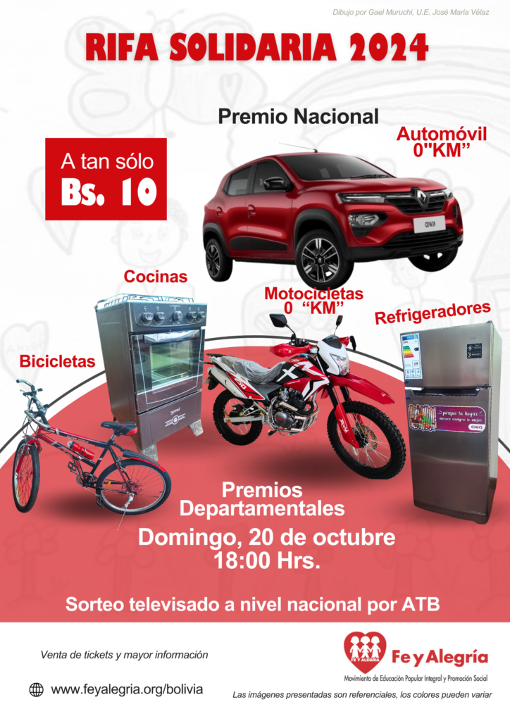 Rifa Solidaria - #SomosFeyAlegria en Bolivia